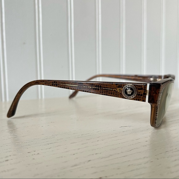 Versace | Accessories | Versace Ve372 Lizard Brown Eyeglasses | Poshmark